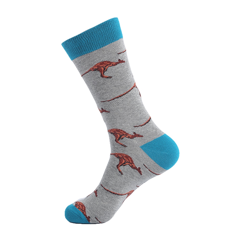 Grey & Blue Kangaroo Socks – SOCK INFUSIONS