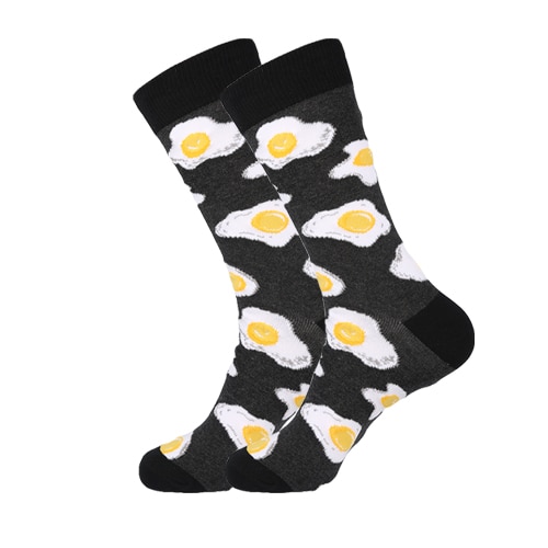 Black & Grey Egg Socks | Sock Infusions