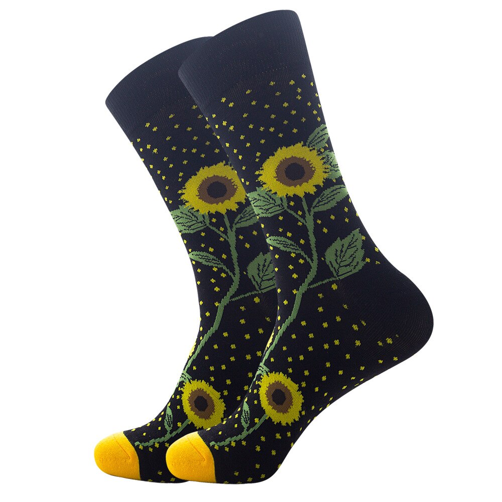 Black Sunflower Socks - Sock Infusions