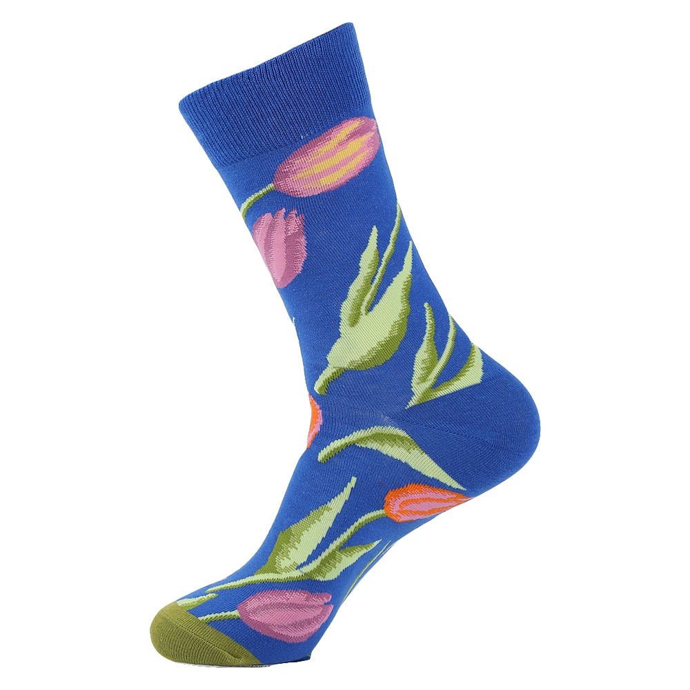 Blue Lily Flower Socks – SOCK INFUSIONS