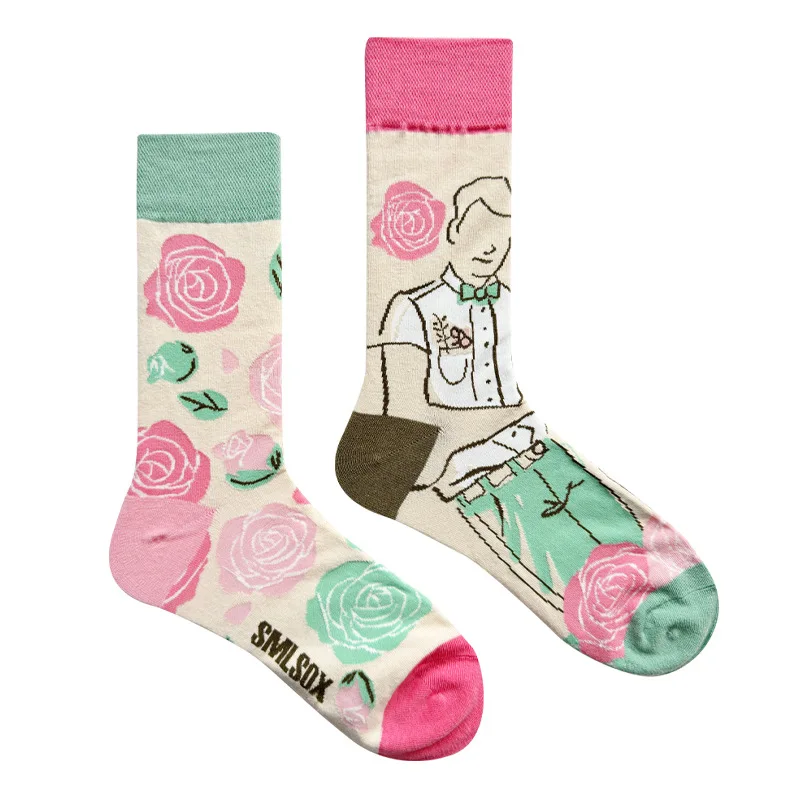 Romance in Bloom: Rose Garden Odd Socks | Sock Infusions